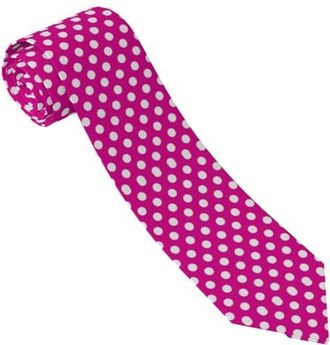 Generic Imprimé À Pois Roses Vif A Cravate Doux Cravate Homme Élégante Cravates Hommes Pour Femmes Accessoires Affaires