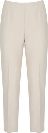 PESERICO Femme, Pantalons, Blanc, Taille: 34 FR Pantalon Cigarette en Tissu Technique Double