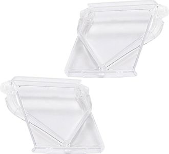 BESPORTBLE 2 St&uuml;ck Teiliges Transparentes Monitor oberregal aus Stabilem Kunststoff Verstellbare Bildschirmhalterung f&uuml;r Router Kabelboxen und Medienger&auml;te Platz