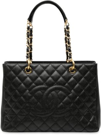 Chanel Shopper - Caviar Grand Shopping Tote - Gr. unisize - in Schwarz - f&uuml;r Damen