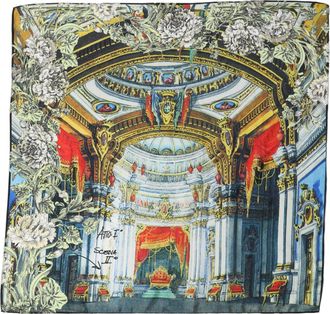 Dolce & Gabbana Printed Silk Square Foulard Scarf - Multicolor