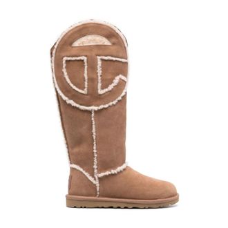UGG Ugg, Femme, Chaussures, Brun, Taille: 34 EU Bottes Hautes en Daim