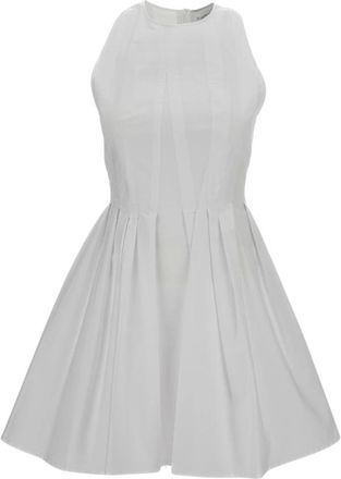 Sportmax Femme, Robes, Blanc, Taille: 34 FR Sleeveless Fit and Flare Dress