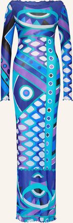Pucci Mesh-Kleid blau
