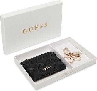Guess Kartenetui und Schl&uuml;sselanh&auml;nger Set Guess GFBOXW P6202 Schwarz