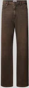Review Straight Fit Jeans aus reiner Baumwolle im Used-Look