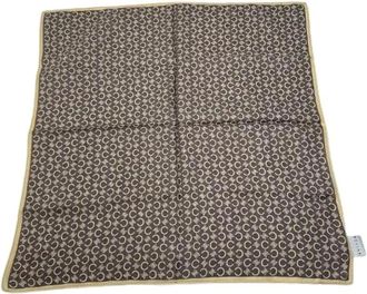 Celine Pre-owned Vintage Scarf - Femme - Pre-owned - Brun - Taille: ONE Size