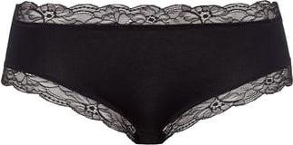 Hanro Culotte en dentelle en coton m&eacute;lang&eacute;