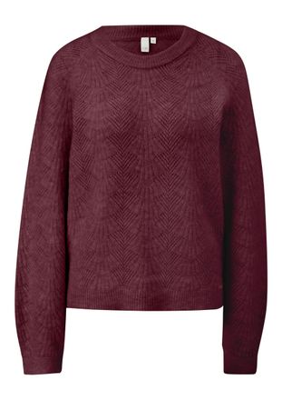 QS by s.Oliver Weicher Pullover mit Ajourmuster