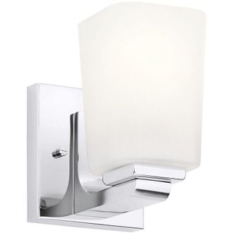 Kichler Elstead Kichler Roehm Badezimmer-Wandleuchte Chrom poliert, IP44