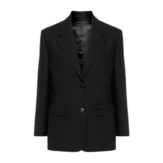 Prada Schwarzer Wollblazer Elegant Stilvoll - - Jackets - Damen - Schwarzk - 2XS