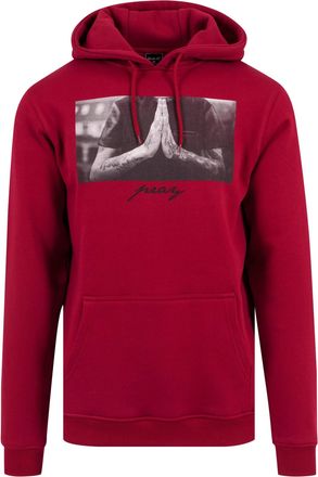 Mister Tee Herren Kapuzenpullover Pray Hoody, Ruby, XL, MT275-00207-0054