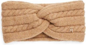 Tommy Hilfiger Damen Stirnband mit Zopfmuster und Alpakawolle