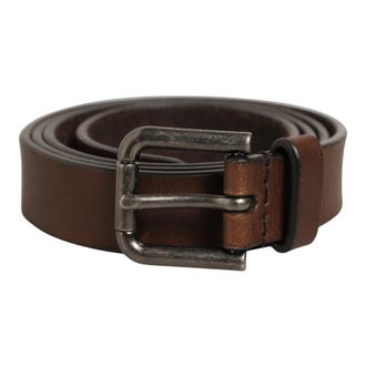 Dolce & Gabbana Lederg&uuml;rtel mit Dornschlie&szlig;e - - Accessories - Herren - Braun - ONE SIZE