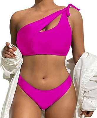 Generic Ensemble bikini pour femme &eacute;l&eacute;gant et sexy - Deux pi&egrave;ces - Triangle - Col en V - Push Up - Maillot de bain - Maillot de bain ventre plat - Haut de bik