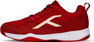 Hundred Unisex Blade Lite Badminton Shoes, Red/Orange/White, 46 EU