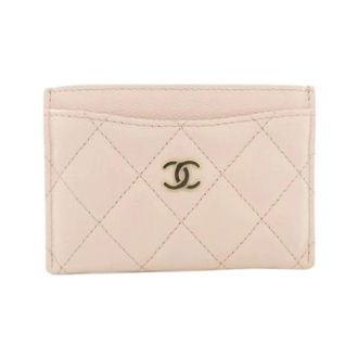 Chanel Porte-cartes Pre-owned - Femme - Pre-owned - Beige - Taille: ONE Size