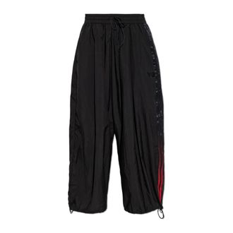 Yohji Yamamoto Gradient 3 Streifen Nylon Wide Trainingshose - - Trousers - Damen - Schwarzk - S