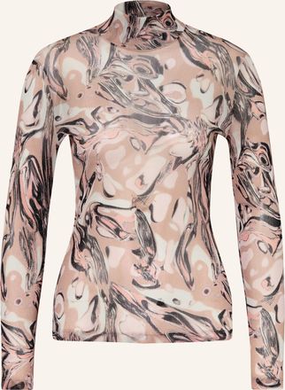 Marc Cain Longsleeve Aus Mesh Mit Glitzergarn beige
