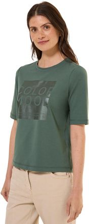 Cecil Damen B323374 T-Shirt, Dark Balmy Khaki, XXL
