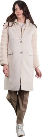 Moorer Femme, Manteaux, Beige, Taille: 40 FR Manteau Jaya-Cwx