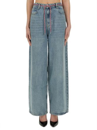 Moschino Wide Fit Denim Jeans - Blue