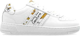 Versace Jeans Couture Femme, Chaussures, Blanc, Taille: 36 EU Baskets &agrave; Imprim&eacute; Barocco