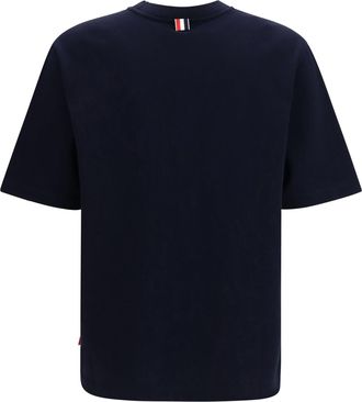 Thom Browne Colorblock with 4-Bar Detail T-Shirt - White