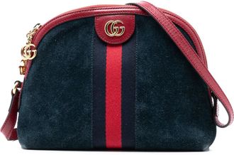 Gucci Hobo Bags - Small Suede Ophidia Dome Crossbody - Gr. unisize - in Blau - f&uuml;r Damen