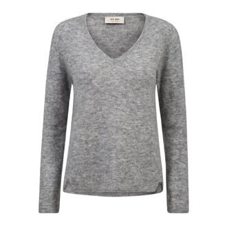 Mos Mosh MMThora V-Neck Strickpullover - - Knitwear - Damen - Grau - XL