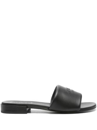 Kenzo Sandalen - Smooth Grain Black Calf Leather Sandals - Gr. 36 (EU) - in Schwarz - f&uuml;r Damen