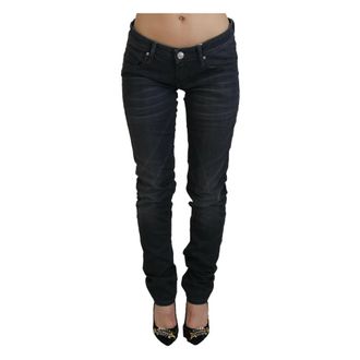 Acht Low Waist Slim Fit Denim Jeans - - Jeans - Damen - Schwarzk - W26