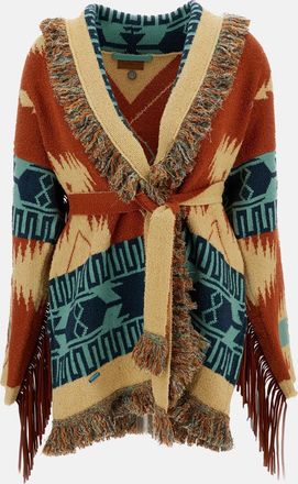 Alanui Goldener Abendrot Strickjacke