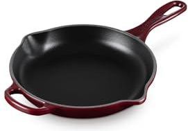 LE CREUSET Skillet Signature en Fonte &Eacute;maill&eacute;e, Rond, &Oslash; 23 cm, 1.93 kg, Garnet, 20182239490422