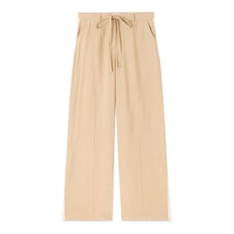Oltre Palazzo-Hose mit Seitenstreifen - - Trousers - Damen - Beige - 2XL