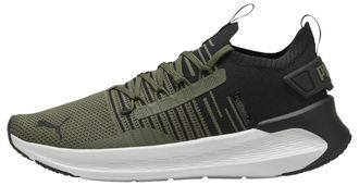 Puma Unisex Softride Symmetry Fuzion Straßen-Laufschuh, Loden Schwarz Federgrau, 40 EU