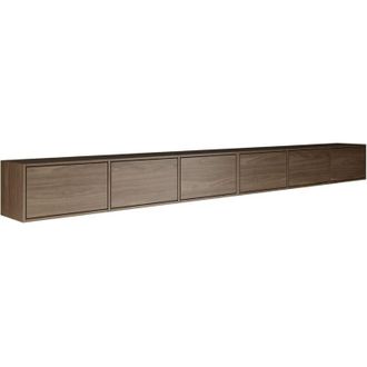 Selsey Selsey Framme - H&auml;ngendes TV-Board mit sechs Klappen 300 cm, Holzoptik Walnuss Wisconsin
