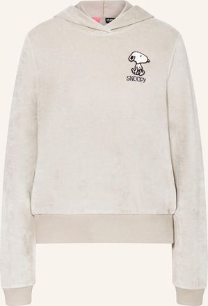 Frog Box Frogbox Nicki-Hoodie Mit Schmuckperlen beige