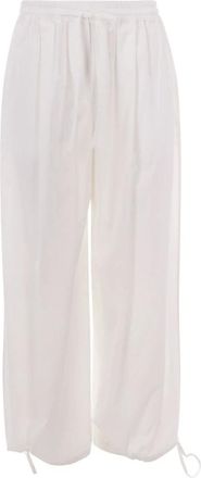 Max Mara Femme, Pantalons, Blanc, Taille: 36 FR Wide Pantalons