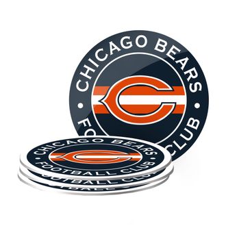 NFL Chicago Bears NFL 4er Set Untersetzer Coaster Set Bierdeckel