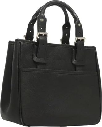 Burberry Pre-owned Cuir sacs-main - Femme - Pre-owned - Noir - Taille: ONE Size