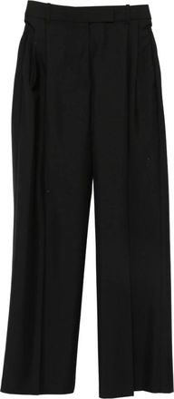 R&oacute;he Femme, Pantalons, Noir, Taille: 36 FR Wide Pantalons