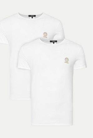 Versace T-Shirt-Set AU10193 1A10011 Weiß Slim Fit