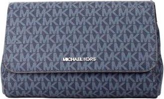 Michael Kors Sac &agrave; bandouli&egrave;re convertible de taille moyenne avec logo signature (bleu marine), bleu, taille unique