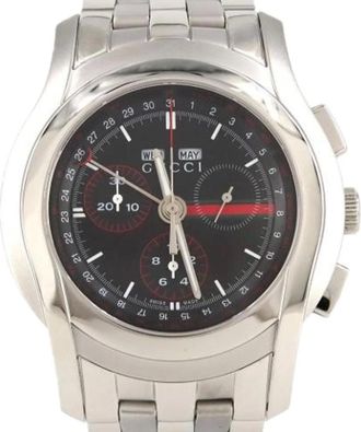 Gucci Montre-bracelet chronographe Pre-owned - Homme - Pre-owned - Noir - Taille: ONE Size