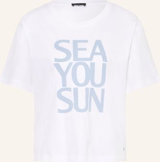 Monari Monari T-Shirt Mit Schmucksteinen weiss