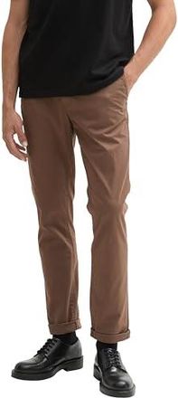 Tom Tailor Denim TOM TAILOR Denim 1027694 Pantalon Chino Slim, 14525-Chocolate Brown Beige, 34W x 34L Homme