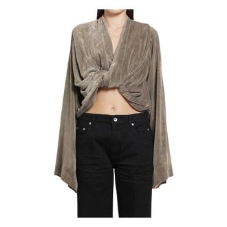 Rick Owens Twist Top - - Blouses & Shirts - Damen - Beige - XS