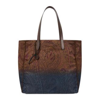 Etro Shopping Printed Nylon - - Bags - Damen - Braun - ONE SIZE