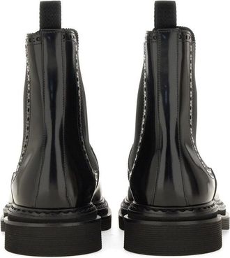 Dolce & Gabbana Brushed Leather Boot - Black